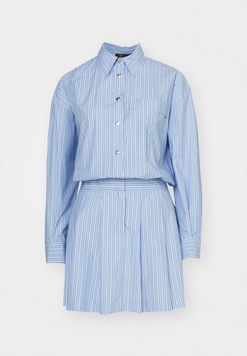 Polo Ralph Lauren LONG SLEEVE DAY DRESS - Blousejurk - white/light blue/wit - Zalando.be