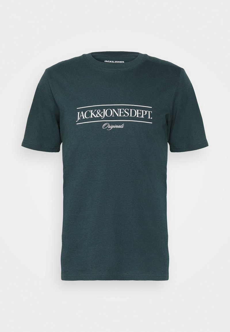 Jack & Jones JORKEAN CREW NECK - T-shirt imprimé - magical forest/vert ...