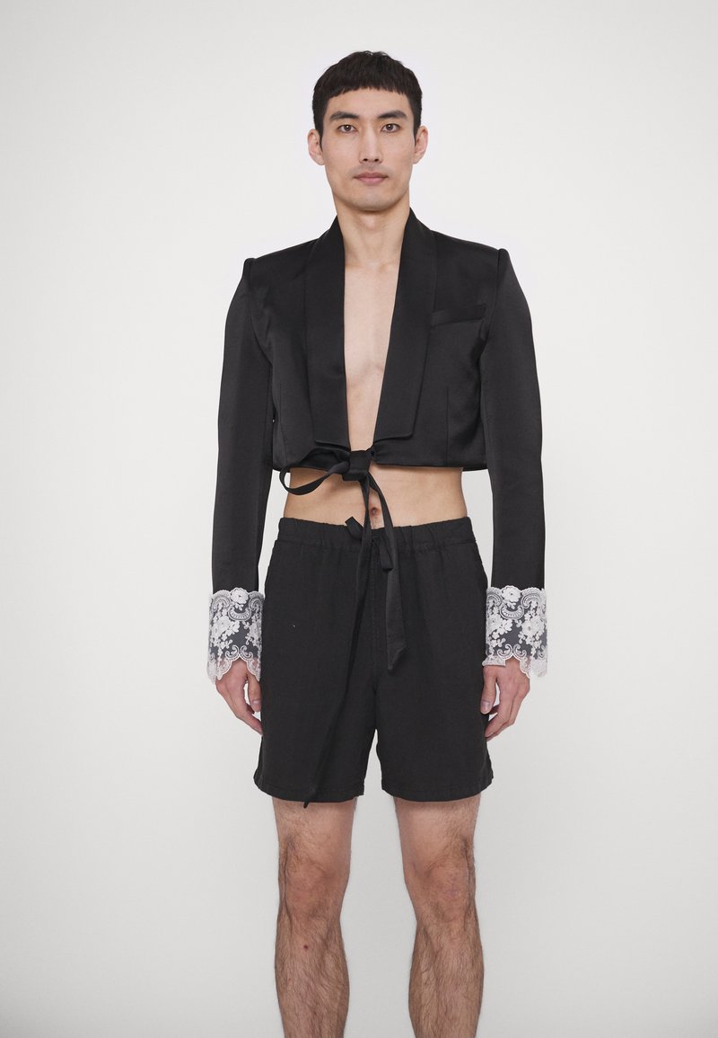 Palomo CROPPED TAILORED JACKET UNISEX - Blazer jacket - black - Zalando