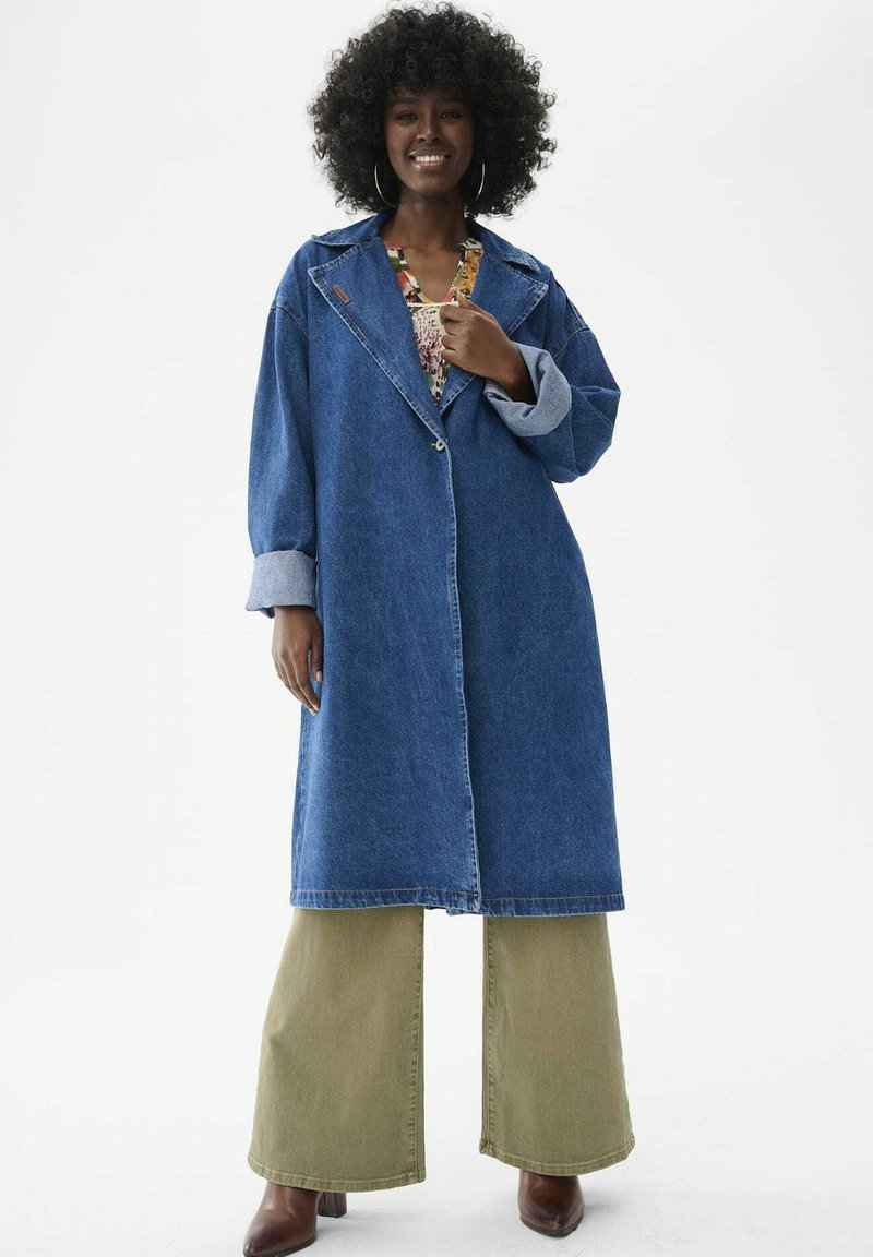 blue shadow - Klasyczny płaszcz/niebieski melanż - Zalando.pl