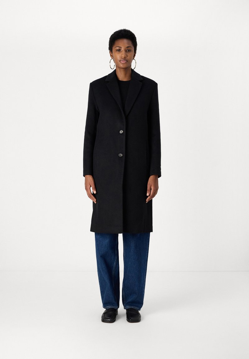 Calvin Klein COAT - Palton clasic - black/negru - Zalando.ro
