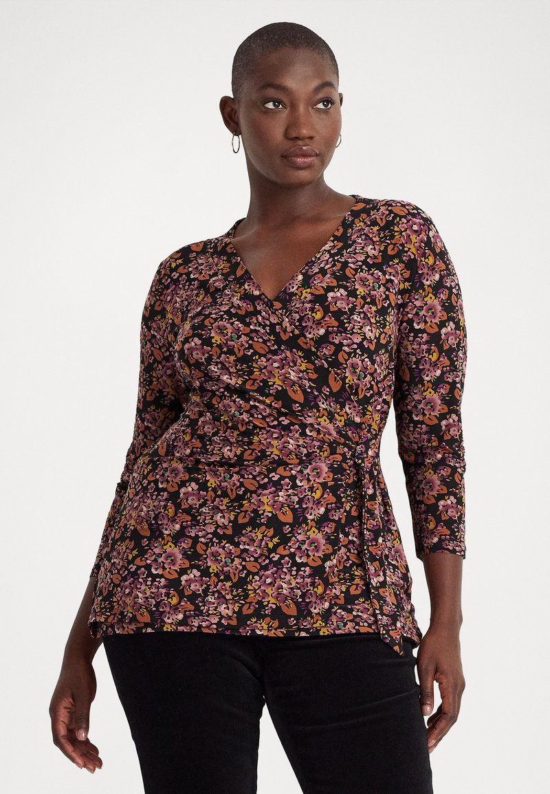 Lauren Ralph Lauren Woman JAINAB MID SLEEVE - Blúz - lavender/orange ...