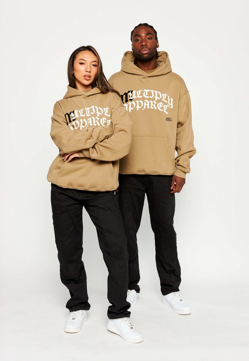 Multiply Apparel OVERSIZE HOODIE VIRAGE - Bluza z kapturem/jasny brąz ...