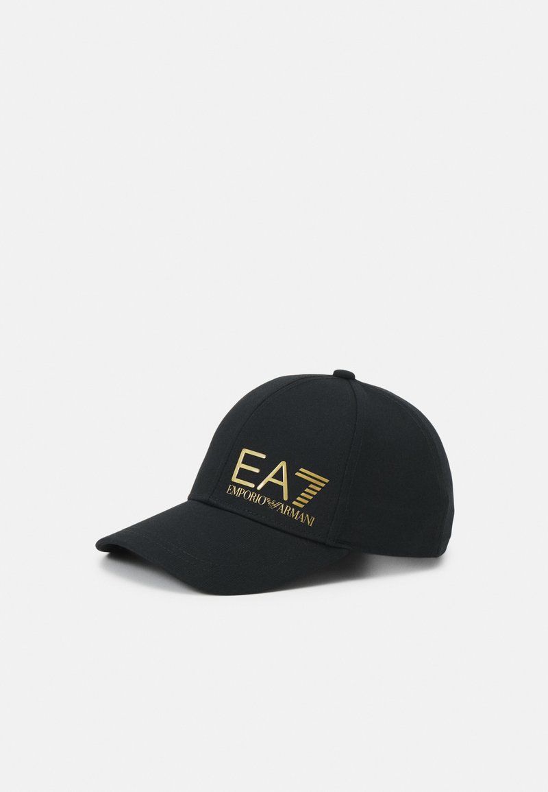 EA7 Emporio Armani TRAIN CORE LOGO UNISEX - Cap - black/gold/schwarz ...