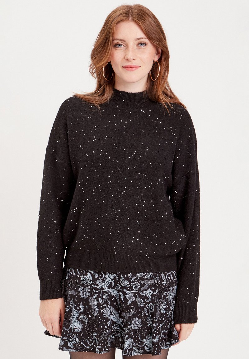 Cache Cache LANGEN ÄRMELN PAILLETTEN - Jersey de punto - noir/negro ...