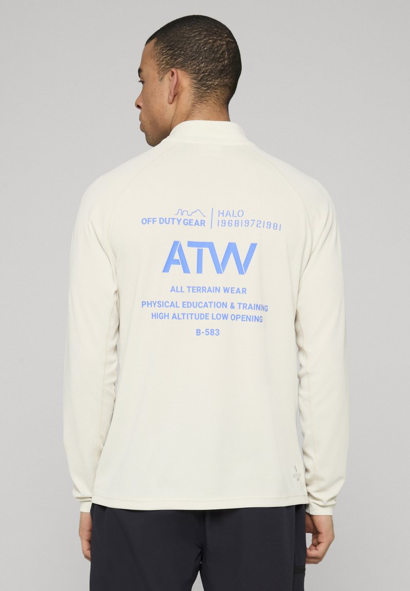 HALO SORONA HALF ZIP - Long sleeved top - turtledove/off-white - Zalando