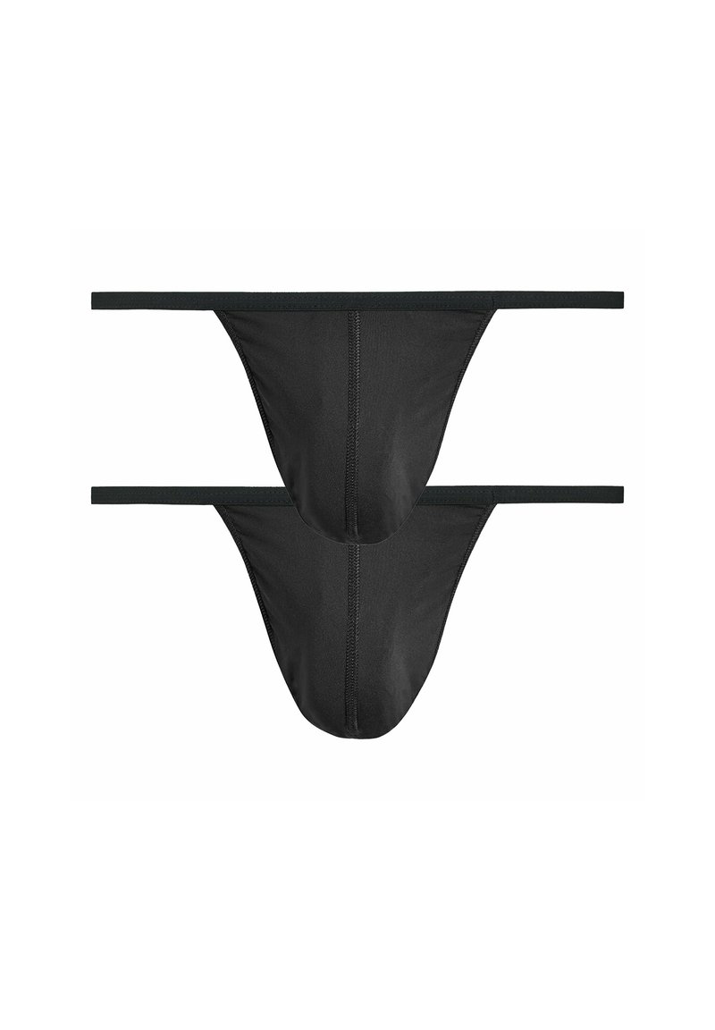 HOM G-STRING 2ER PACK - PLUME - Thong - schwarz black/black - Zalando