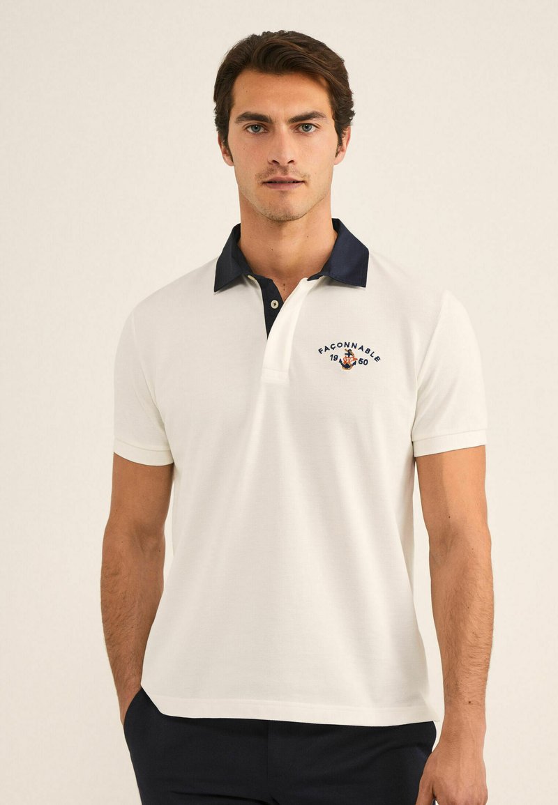 Façonnable NAUT ANCHOR - Polo - off white/écru - ZALANDO.FR