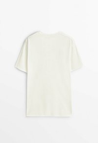 Massimo Dutti KURZÄRMELIGES AUS REINER - T-Shirt basic - beige - Zalando.de