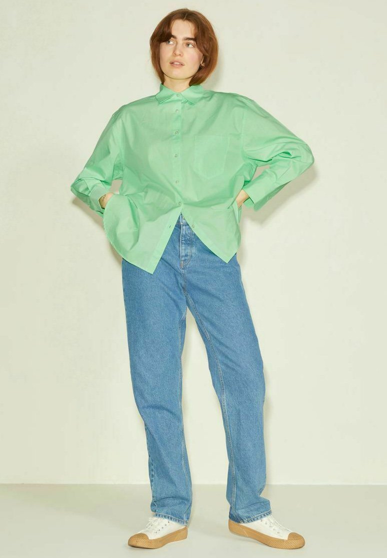 JJXX JXJAMIE RELAXED NOOS - Overhemdblouse - green ash/groen - Zalando.nl