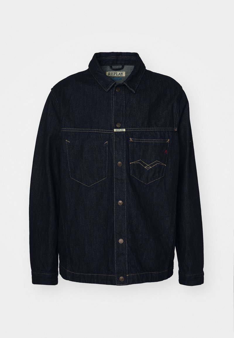 Replay Denim jacket - dark blue/dark-blue denim - Zalando.co.uk