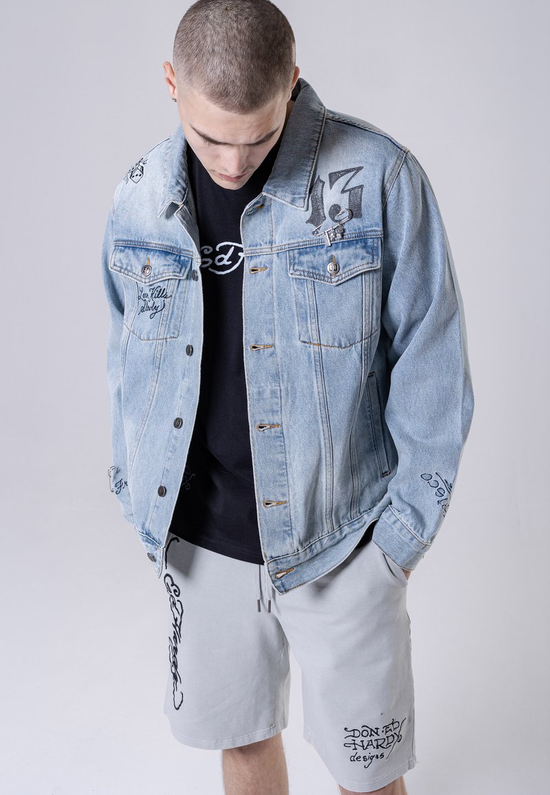 Ed Hardy Denim jacket - blue/bleached denim - Zalando.ie