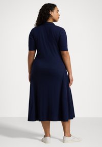 Lauren Ralph Lauren Woman LILLIANNA ELBOW SLEEVE DAY DRESS - Jerseykjole - refined navy/mørkeblå ...