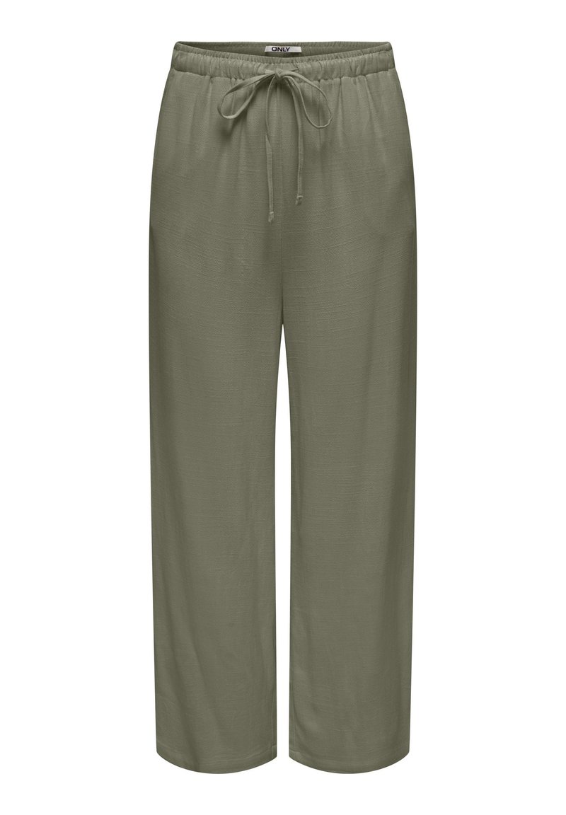 ONLY ONLSIESTA PULL-UP - Trousers - deep lichen green/green - Zalando