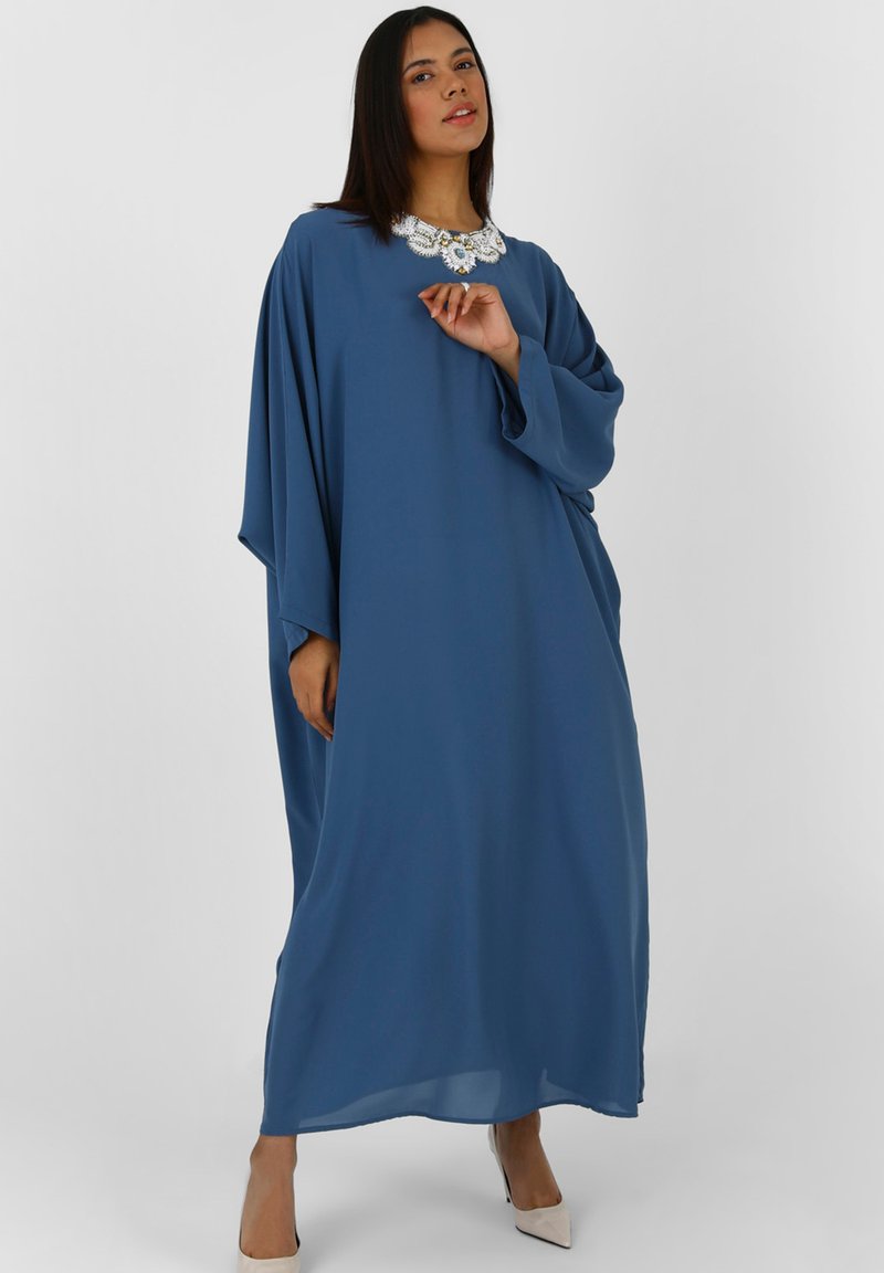 Modanisa CREW NECK PLUS SIZE EVENING ALIA - Maxi-jurk - blue/blauw ...