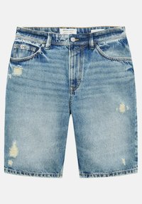 TOM TAILOR DENIM LOOSE FIT - Jeans Shorts - destroyed light stone blue ...