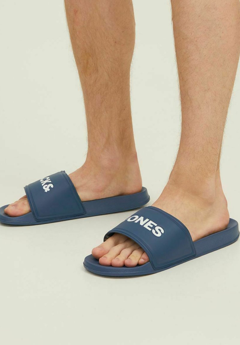 Jack & Jones Pool slides - majolica blue/blue - Zalando