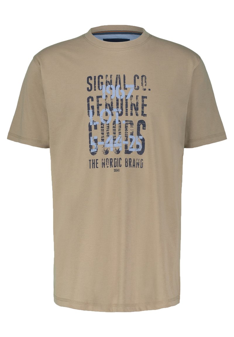 Signal BASTIAN - T-shirts print - sand melange/sand - Zalando.dk