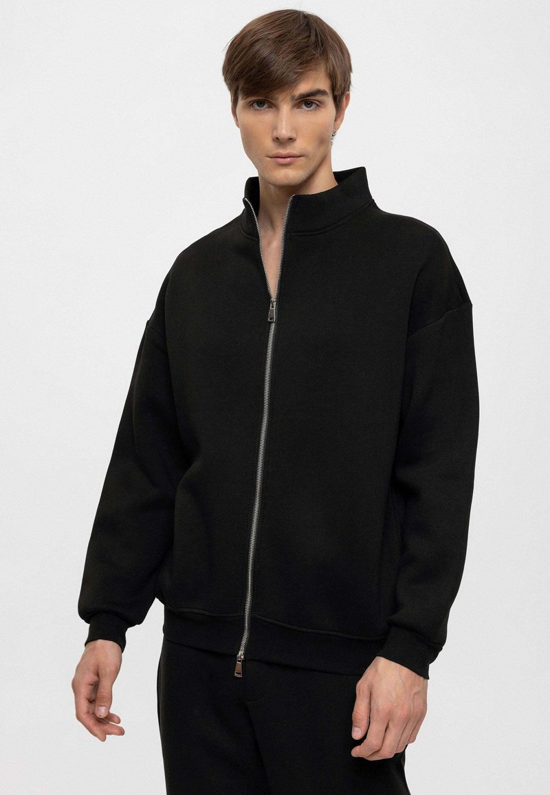 Antioch STAND COLLAR - Sweat zippé - black/noir - ZALANDO.FR