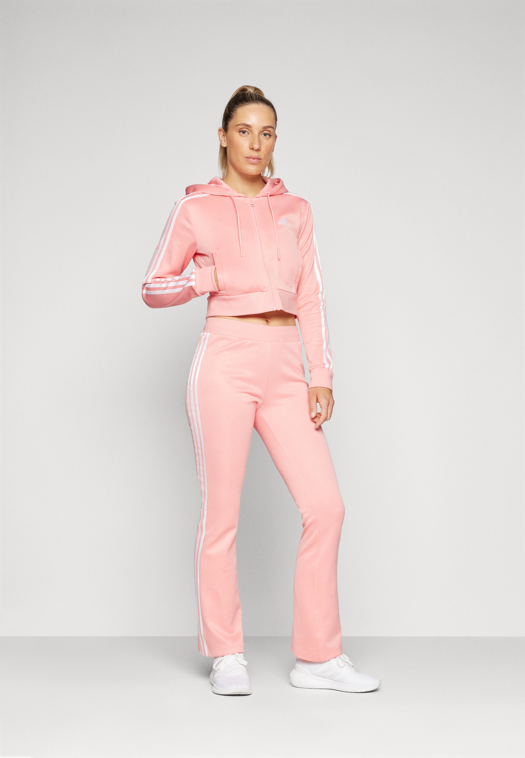 adidas Sportswear GLAM TRACKSUIT Tracksuit semi pink spark pink Zalando