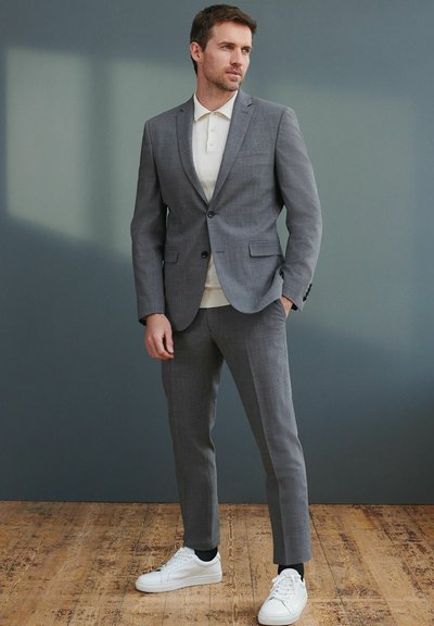 Next SIGNATURE SUIT TROUSERS REGULAR FIT - Anzughose - black/schwarz ...