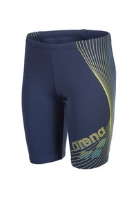 Arena DESIGN JAMMER - Swimming trunks - navy-yellow star-water/blue ...