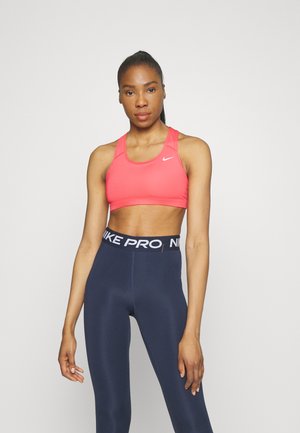 Nike Performance BRA - Sport-bh met medium support - red white/rood ...