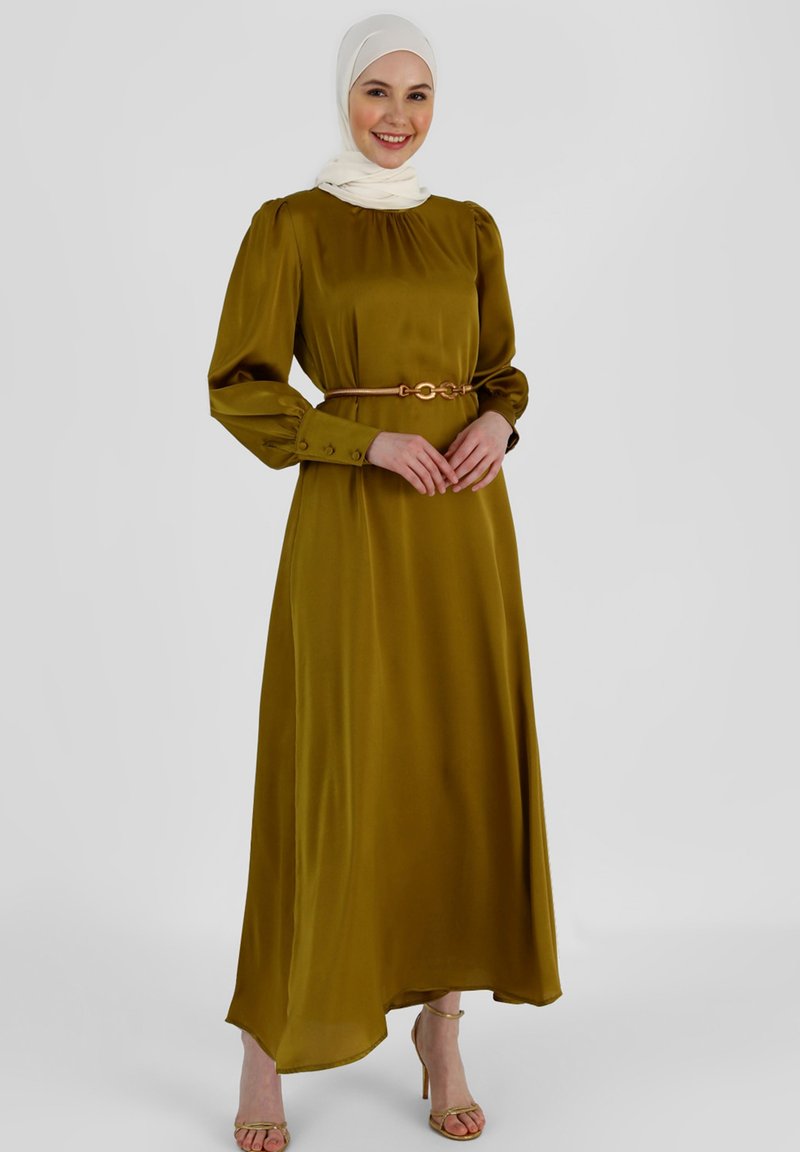 Modanisa GREEN - CREW NECK - MODEST DRESS-REFKA WOMAN - Długa sukienka ...