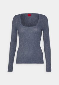 HUGO Striktrøje - dark blue/mørkeblå - (Pre-owned) - Zalando.dk