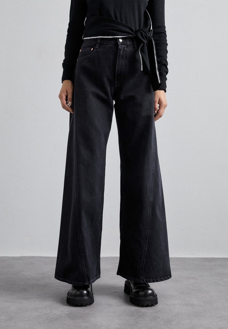MM6 Maison Margiela PANTS 5 POCKETS - Trousers - black - Zalando
