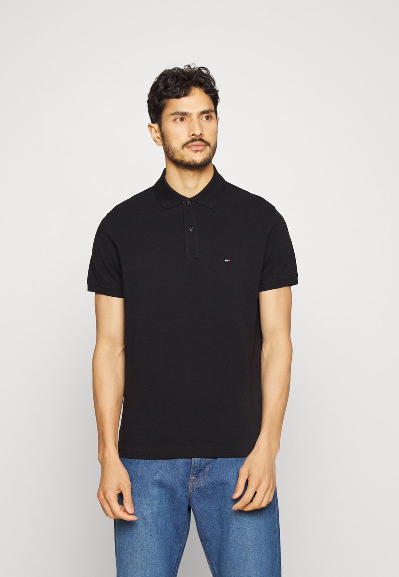 Tommy Hilfiger CONTRAST PLACKET REG - Polo - black/noir - ZALANDO.FR