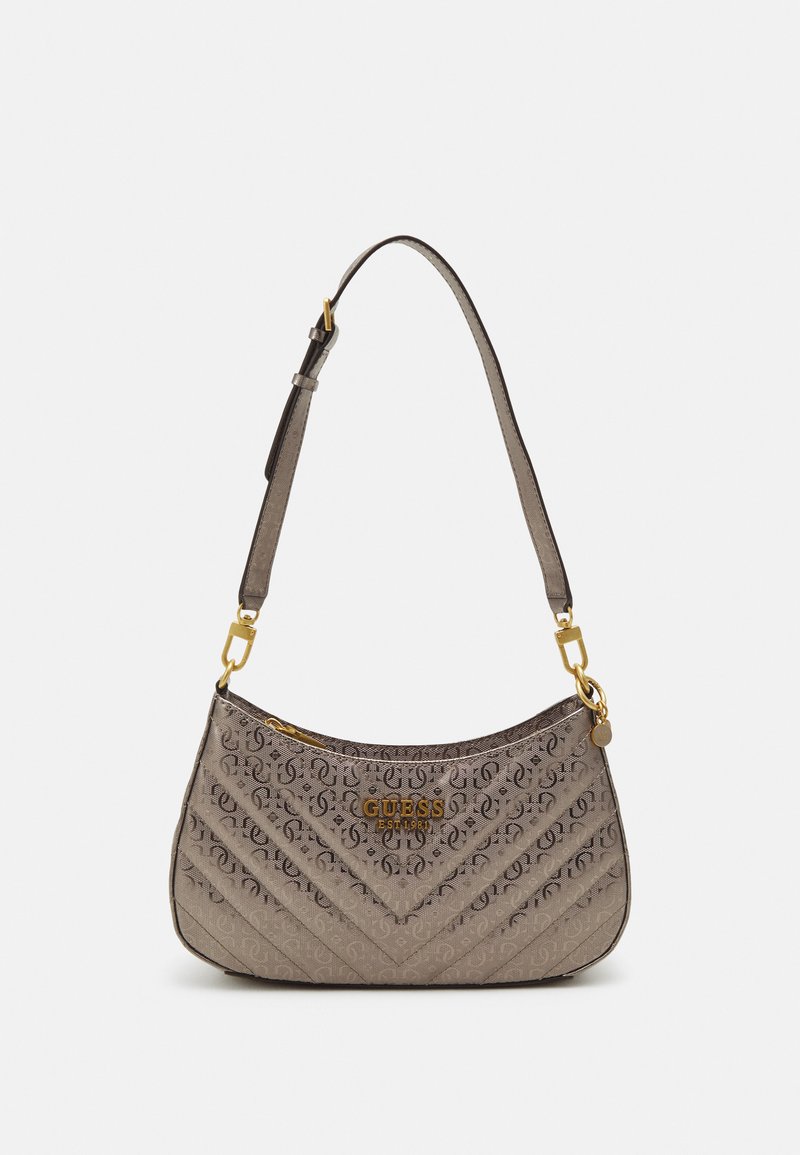 Guess JANIA TOP ZIP SHOULDER BAG - Kabelka - pewter/šedá - Zalando.cz