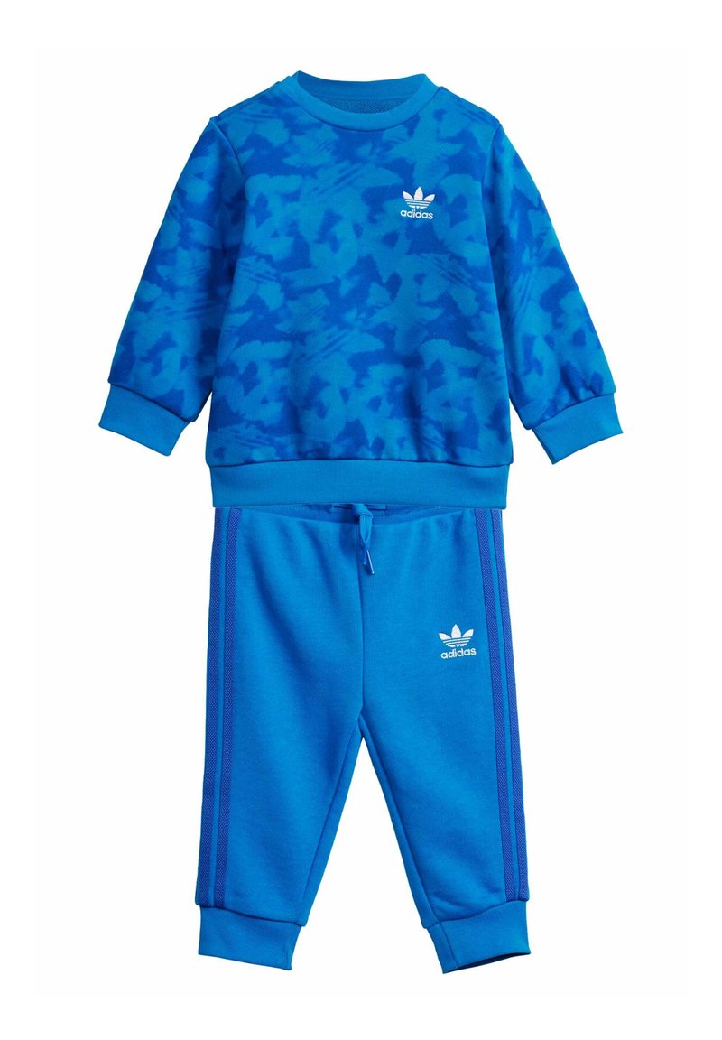 adidas Originals SUMMER ALLOVER PRINTED CREW - Tracksuit - blue bird ...
