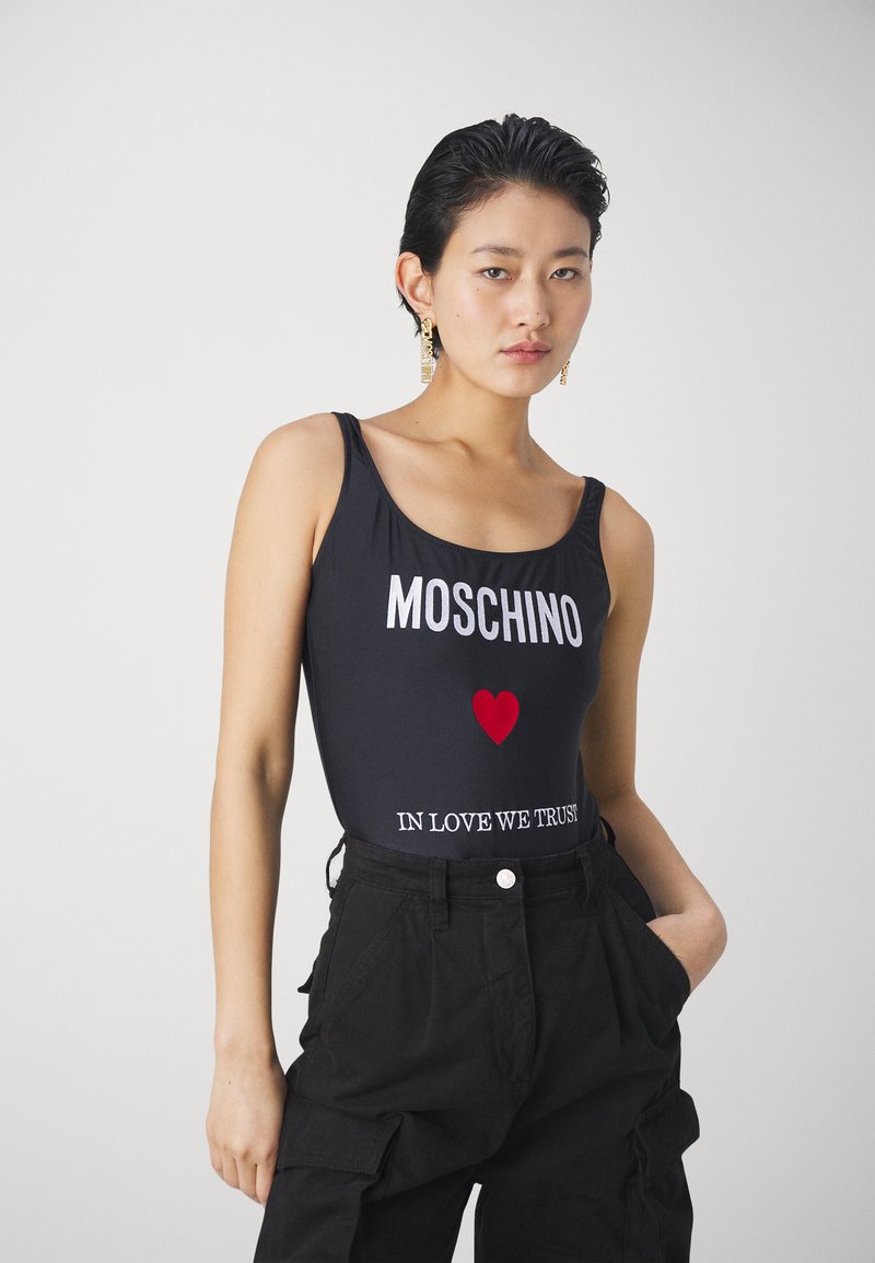 MOSCHINO Top - fantasy black/black - Zalando