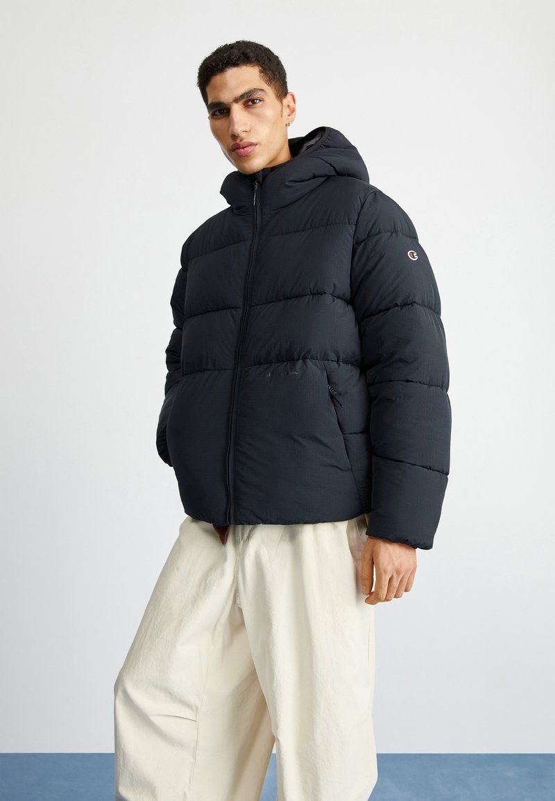 Champion Rochester OUTDOOR HOODED JACKET - Winterjacke - black/schwarz - Zalando.de