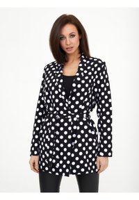 Awesome Apparel TAILLIERT LANG CASUAL - Halflange jas - black/zwart ...