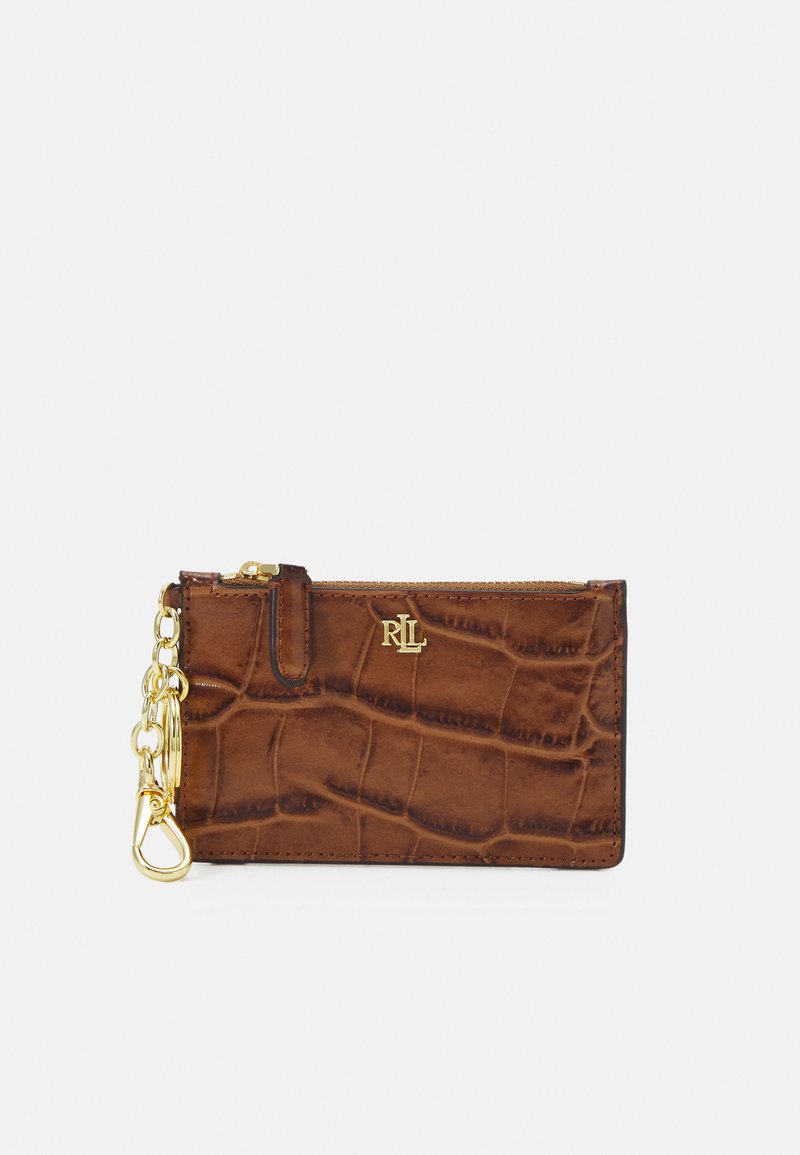 Lauren Ralph Lauren ZIP CARD CASE SMALL - Wallet - vintage brown/dark ...