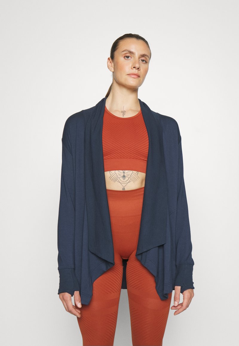 Athleta PRANAYAMA RESTORE WRAP - Sweatjakke - navy/mørkeblå - Zalando.no