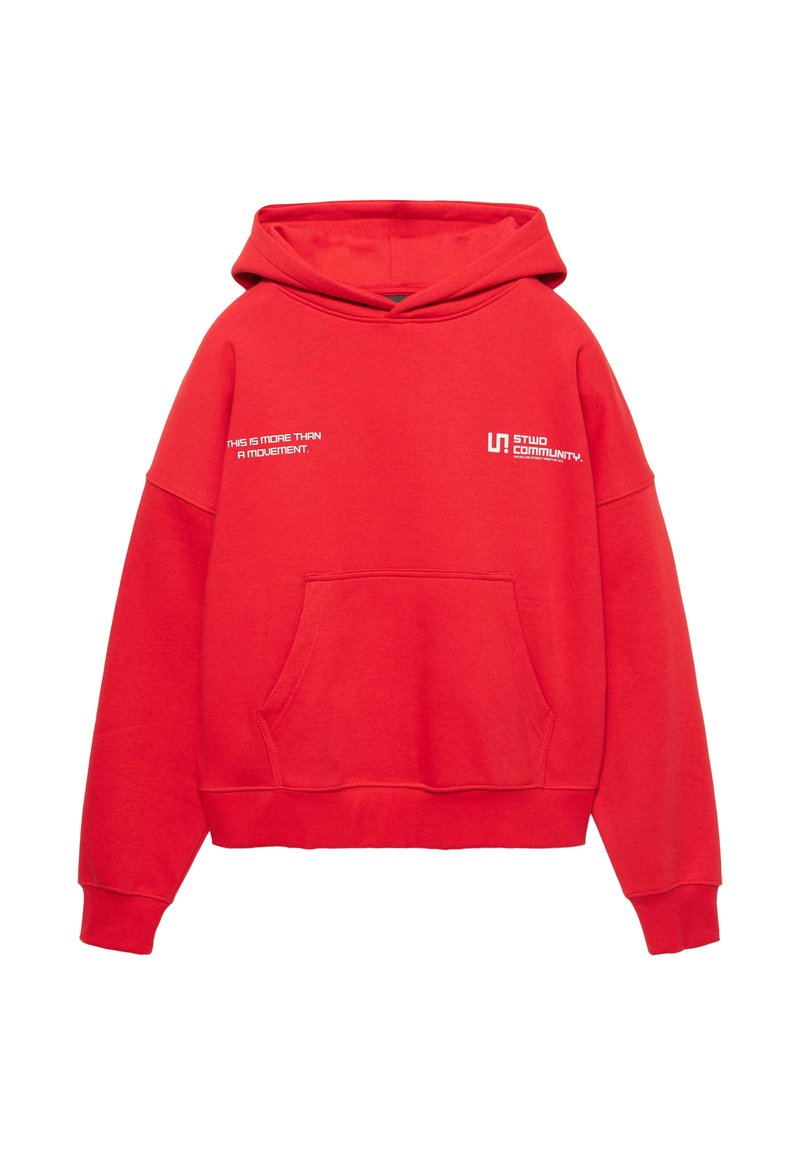 PULL&BEAR Felpa con cappuccio - red/rosso - Zalando.it