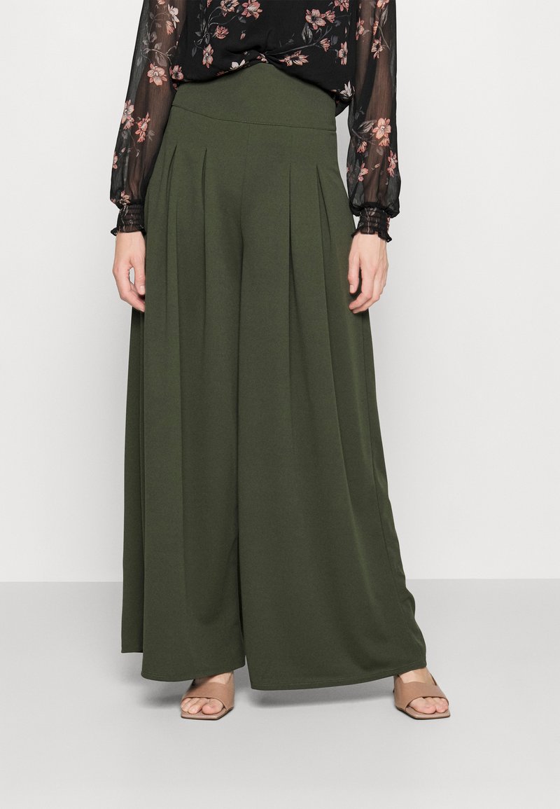 WAL G TALL VENISA WIDE LEG TROUSER - Pantalones - dark khaki/caqui ...
