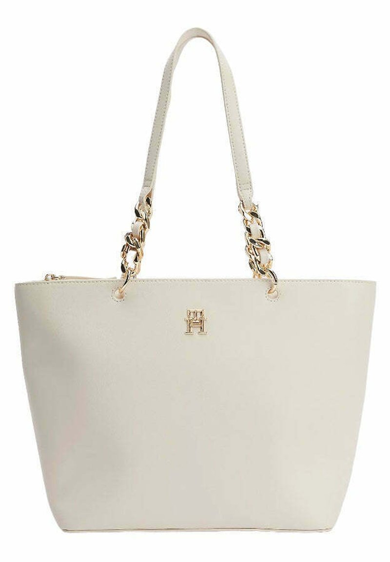 Tommy Hilfiger CHIC - Shopper - sugarcane/crème - Zalando.nl