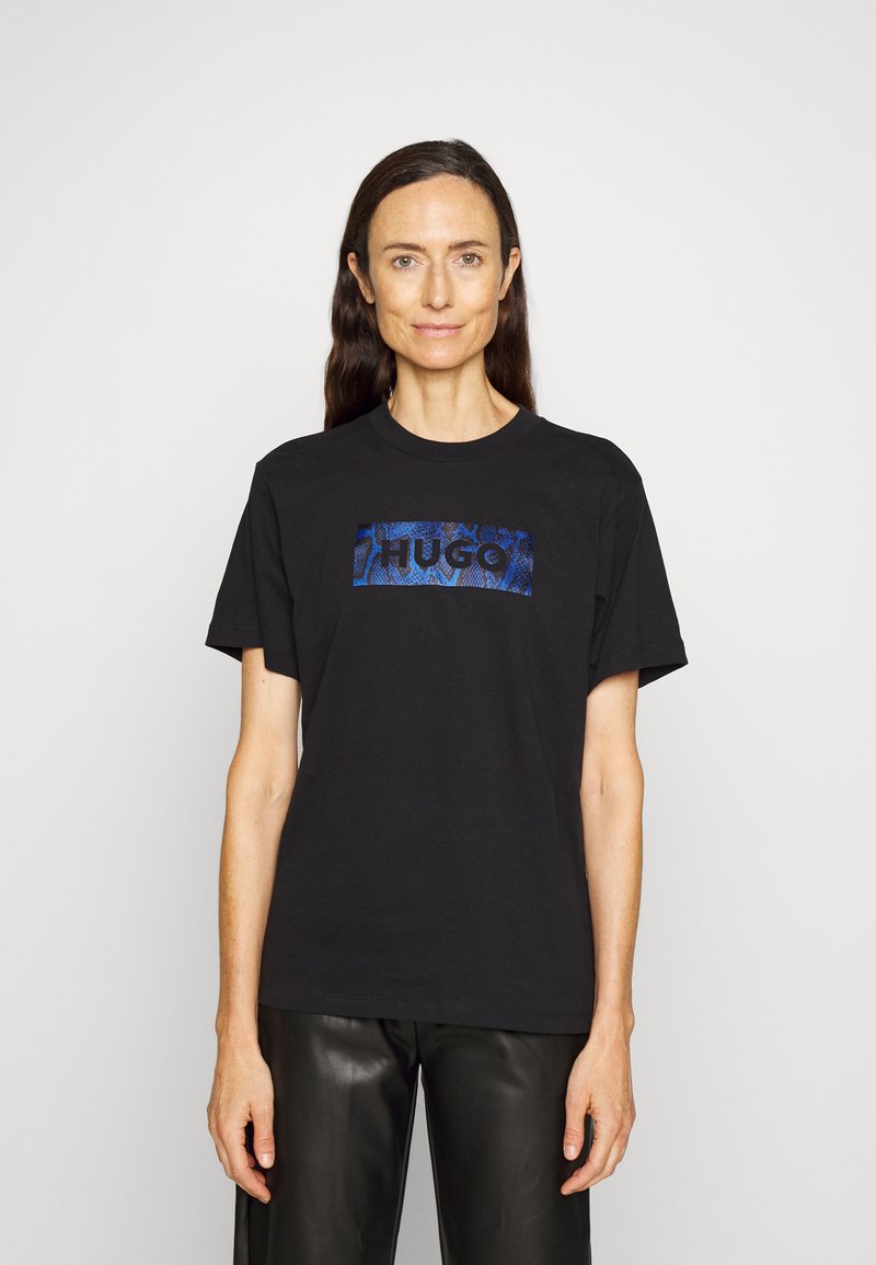 HUGO VINTAGE TEE - T-Shirt print - black/schwarz - Zalando.at