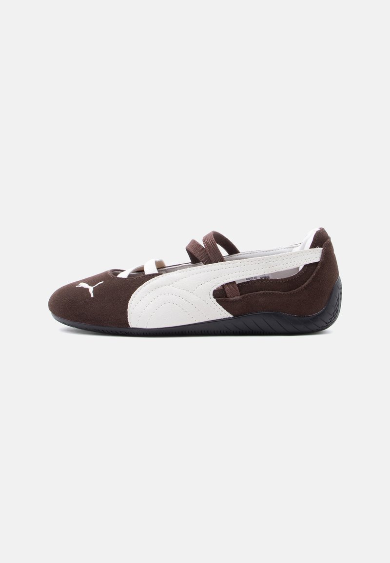 Puma SPEEDCAT JR UNISEX - Ankle strap ballet pumps - chestnut brown ...