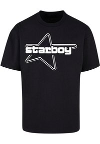 9N1M SENSE STARBOY - T-shirt med print - black/svart - Zalando.se