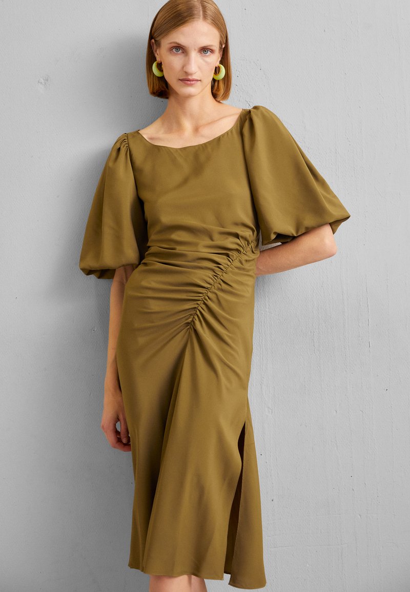 DESIGNERS REMIX VALERIE PUFF DRESS - Päevakleit - olive/hajutatud oliiv ...