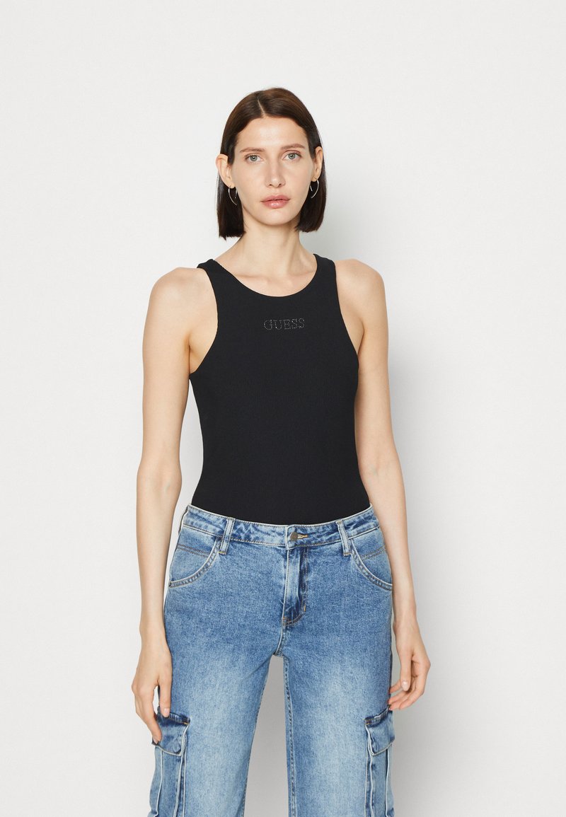 Guess GUENDALINA BODY - Print T-shirt - jet black/black - Zalando.de