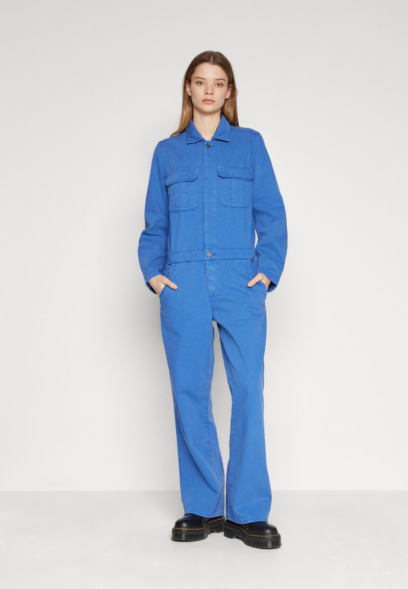 G-STAR PAINTER OVERALL - Jumpsuit - faded blue papillon/light-blue ...
