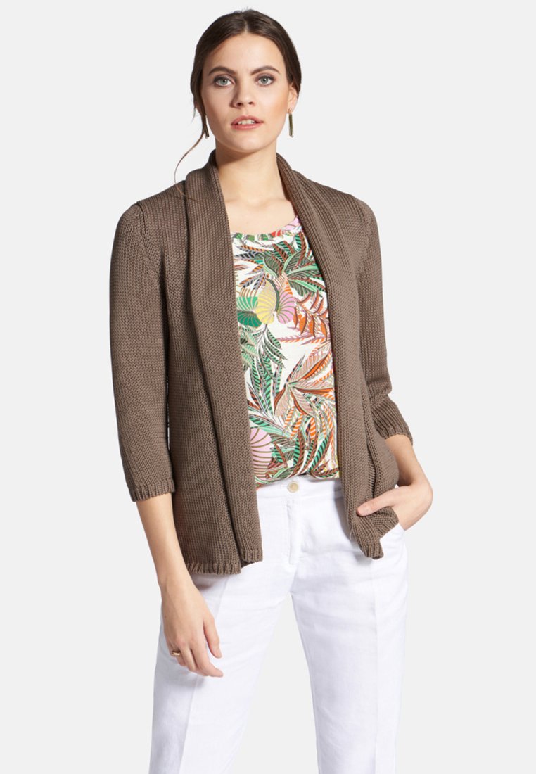 PETER HAHN Gilet - taupe - ZALANDO.FR