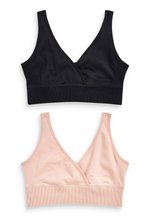 Next MATERNITY WRAP CROSSOVER SEAM FREE BRAS 2 PACK - Bustier - black ...