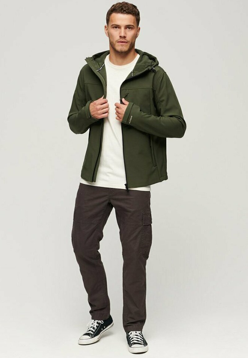 Superdry HOODED - Light jacket - dark moss green/green - Zalando